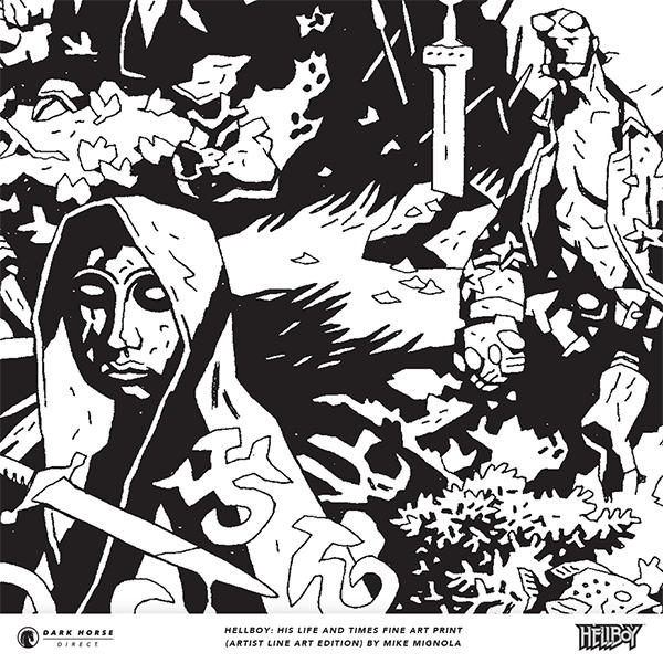 Hellboy: His Life and Times Fine Art Print (Artist Line Art Edition ...