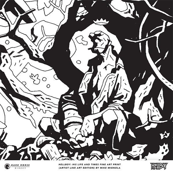 Hellboy: His Life and Times Fine Art Print (Artist Line Art Edition ...
