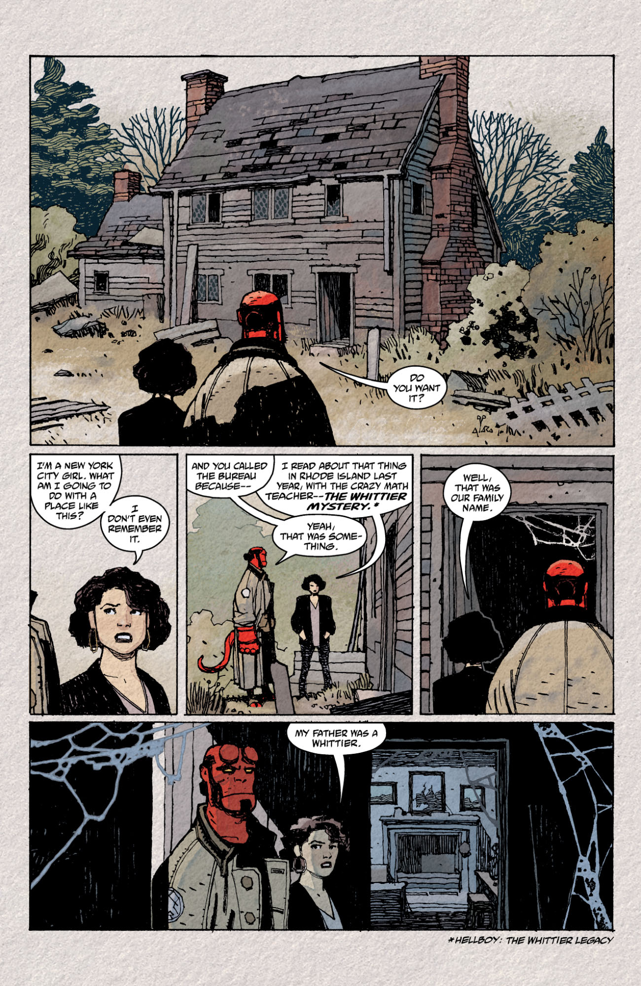 Hellboy and the B.P.R.D.: Old Man Whittier (Mike Mignola Variant Cover) :: Profile :: Dark Horse ...