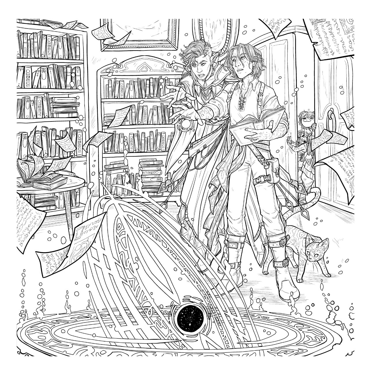 Critical Role: Mighty Nein Coloring Book TPB :: Profile :: Dark Horse ...