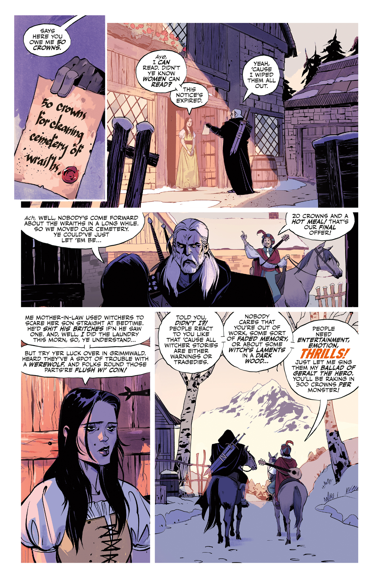 The Witcher: The Ballad of Two Wolves #1 (Jakub Rebelka Variant Cover ...