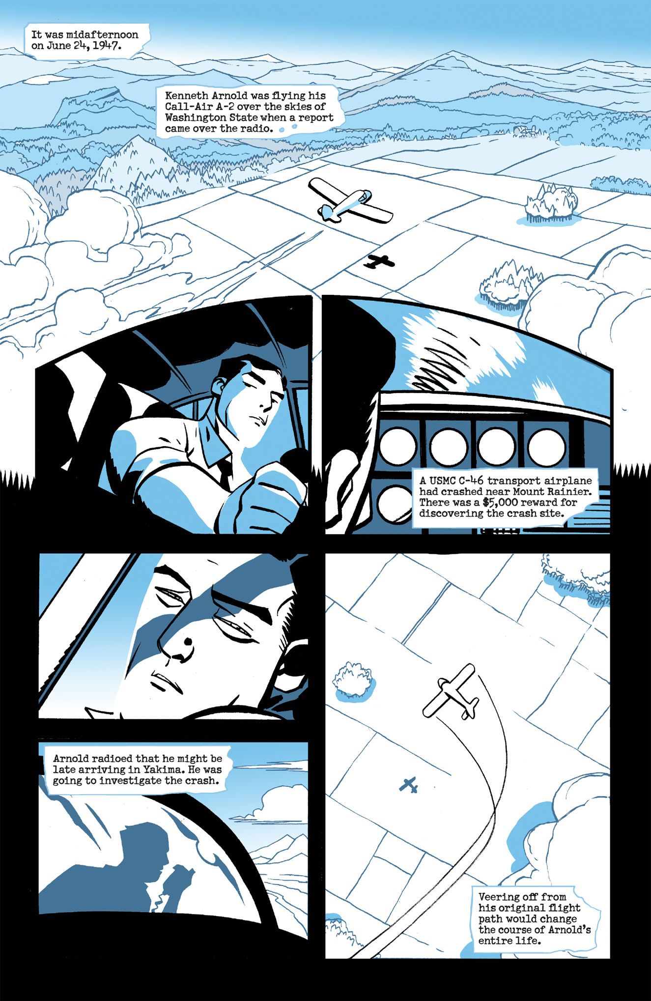 Blue Book: 1947 #1 (Cully Hamner Variant Cover) :: Profile :: Dark ...