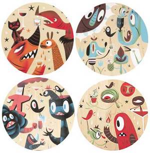 Tim Biskup Coaster Set :: Profile :: Dark Horse Comics