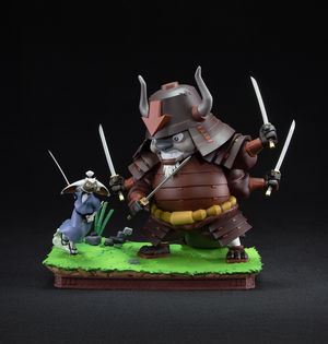 Avatar: The Last Airbender - Samurai Appa vs Ronin Momo Statue (Dark ...