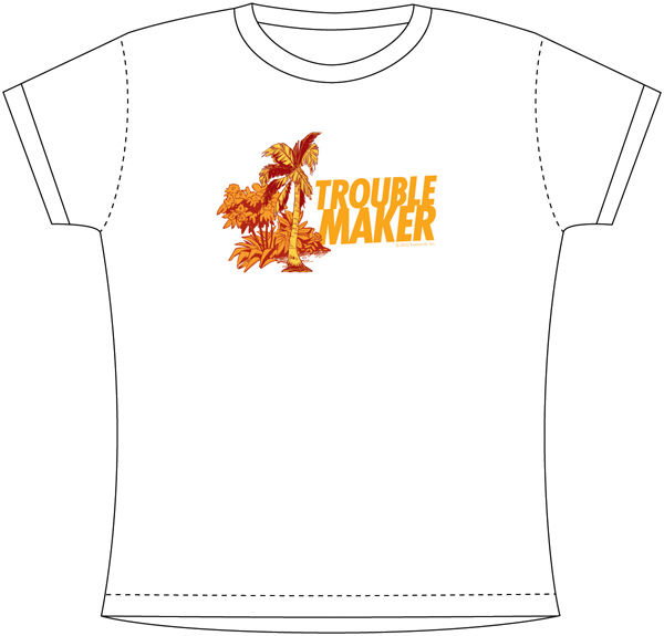 Troublemaker T-shirt Logo with Palm Trees (L) :: Profile :: Dark Horse ...