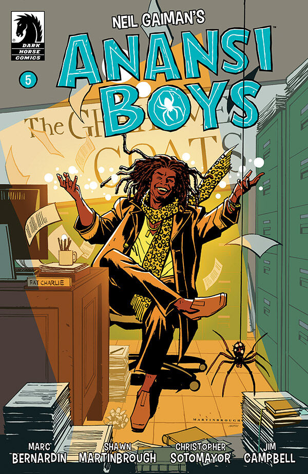 Anansi Boys I #5 (Shawn Martinbrough Variant Cover) :: Profile :: Dark ...