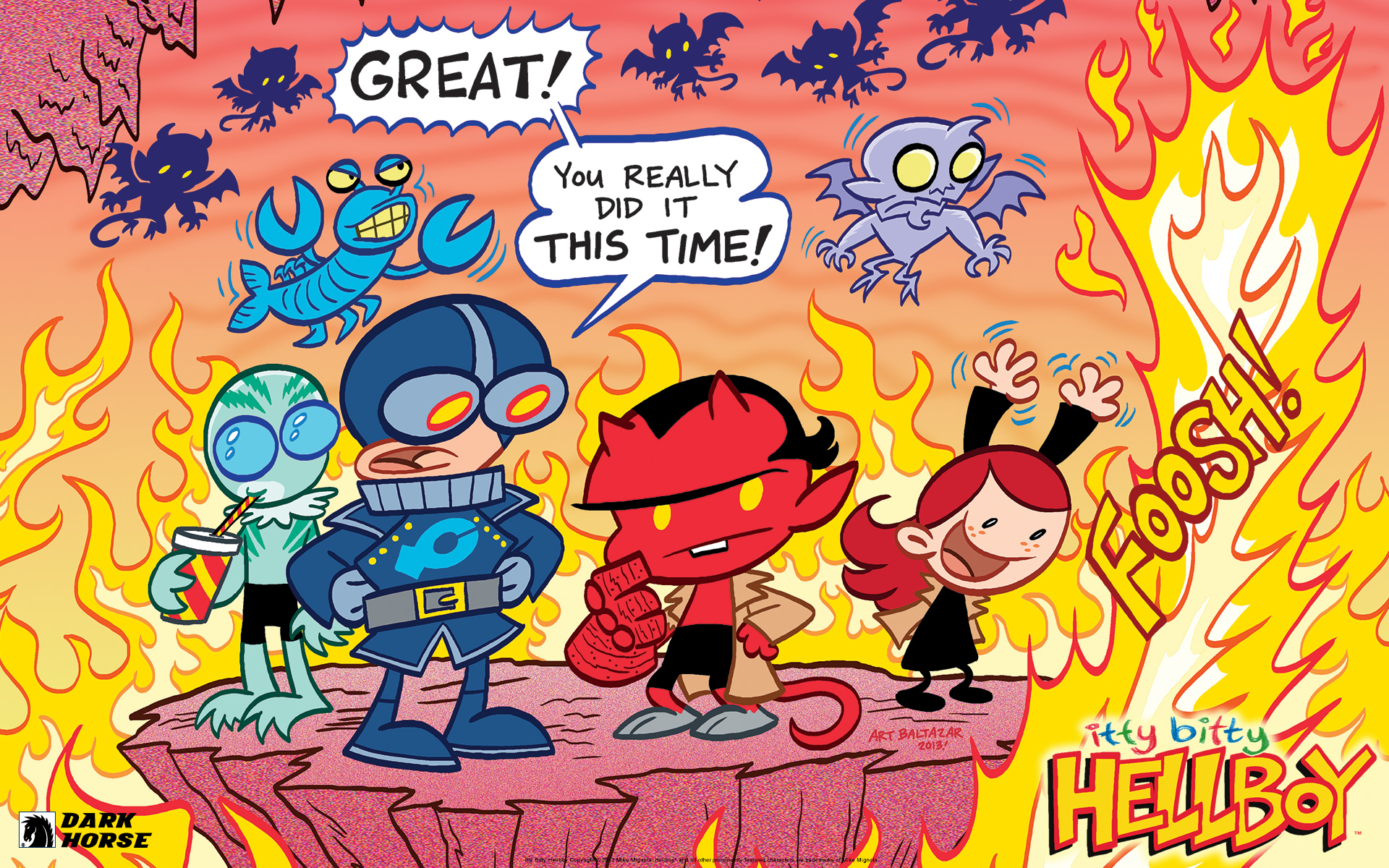 itty bitty Hellboy :: Desktops :: Dark Horse Comics