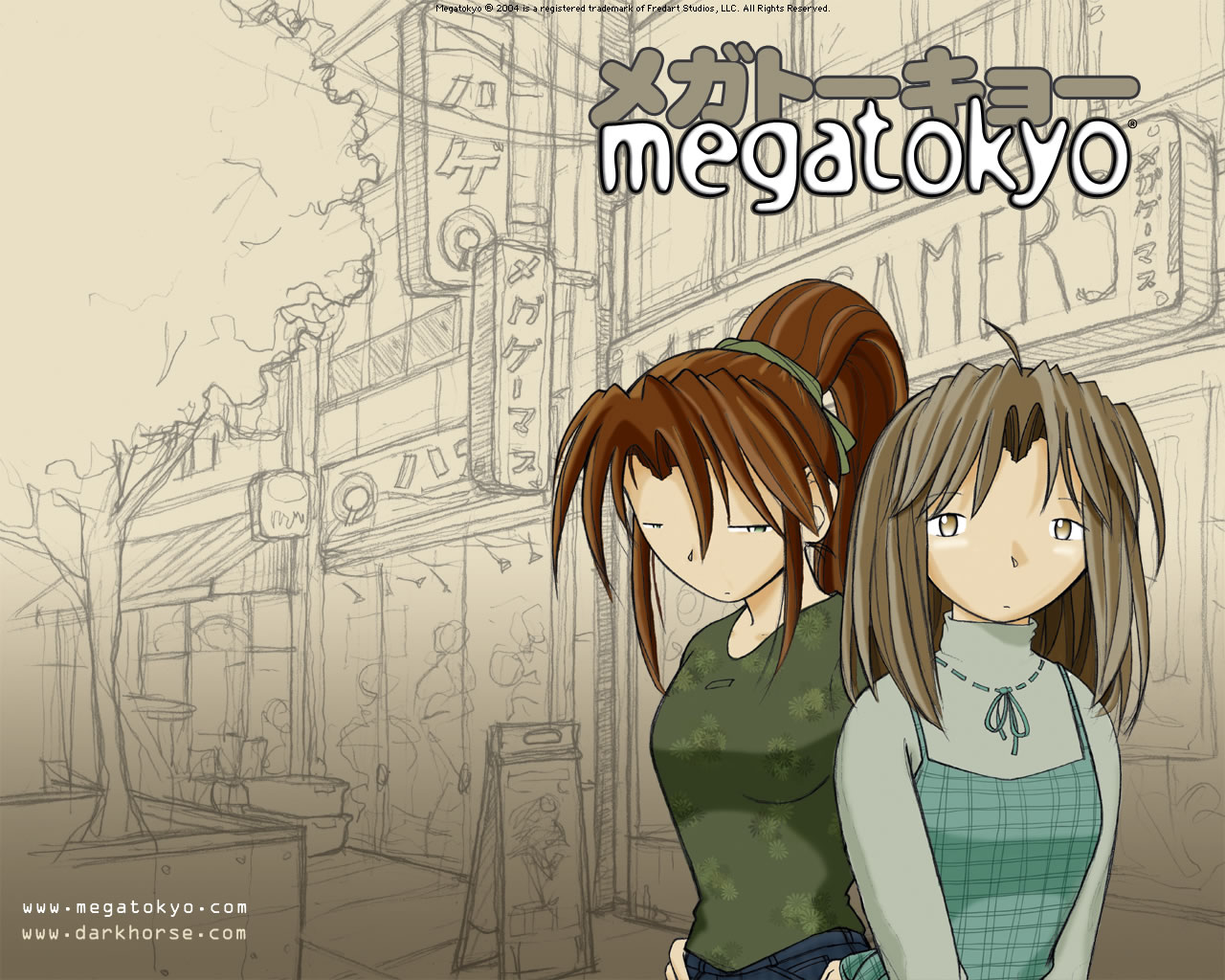 Megatokyo :: Desktops :: Dark Horse Comics